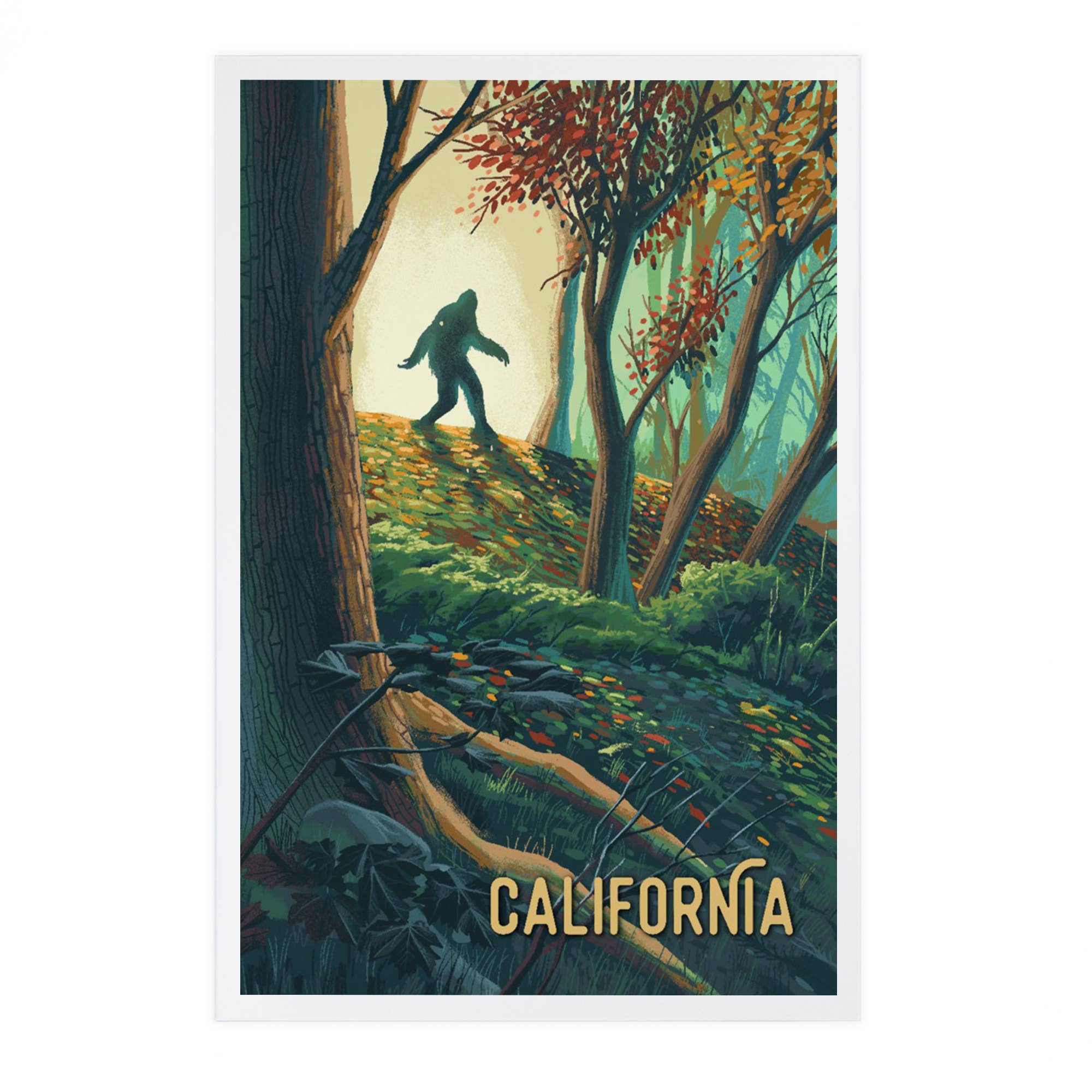 California Wanderer Bigfoot Postcard – Joshua Tree Gifts
