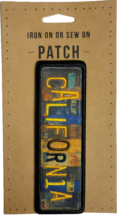 California License Plate Patch – Joshua Tree Gifts